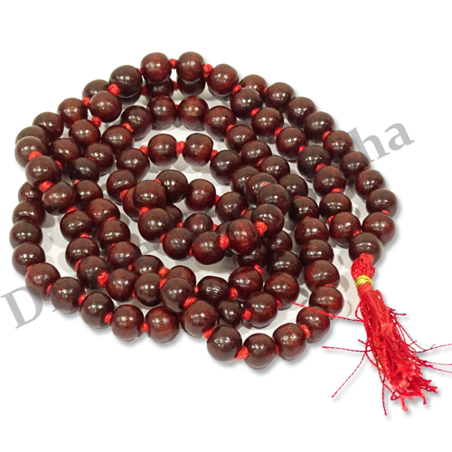 Red Sandalwood Mala, Rakt Chandan Mala, Red Chandal Rosary