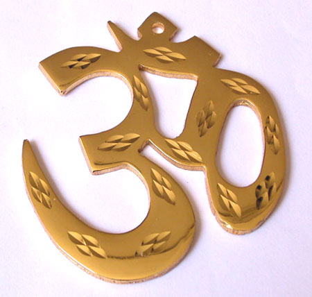 Shree Om symbol in Brass